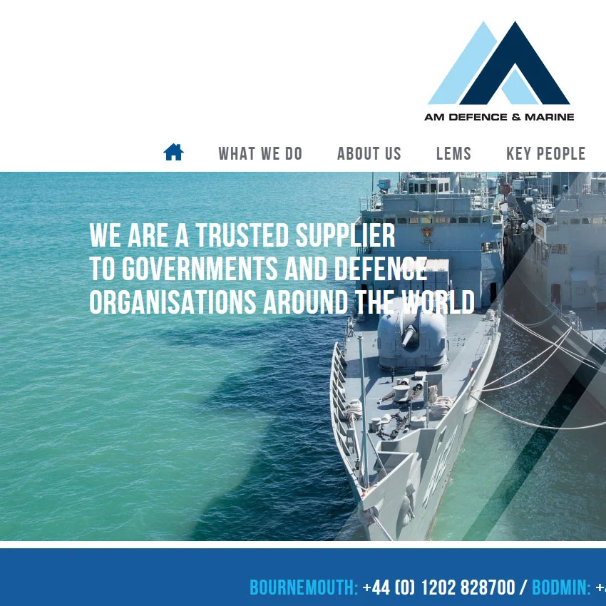 AM Defence & Marine Project - Defence Web Design | Lee Harris